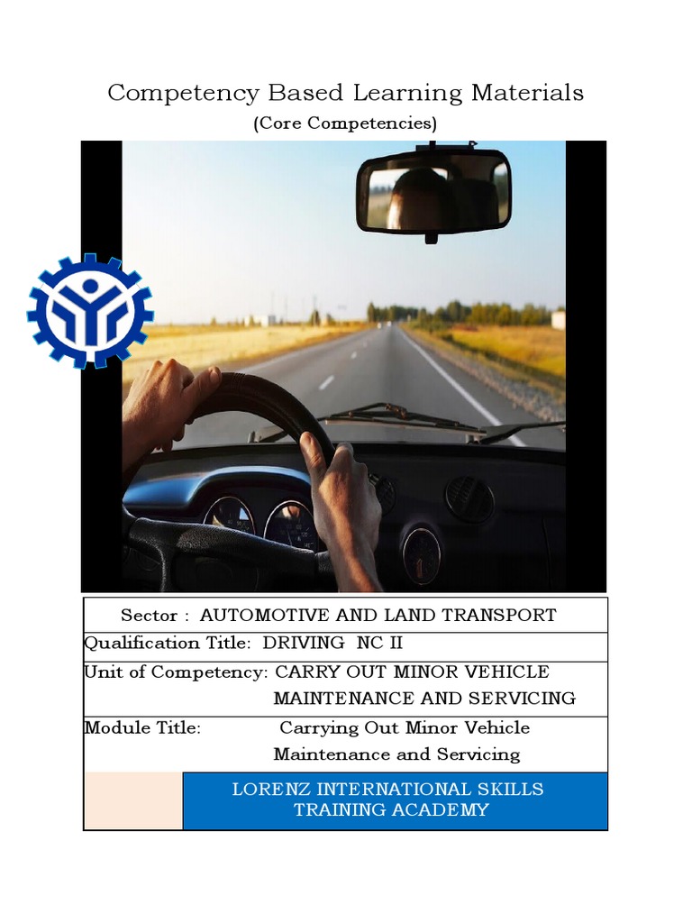 Coc 1 Carry Out Minor Vehicle Maintenance and Servicing | PDF | Waste ...