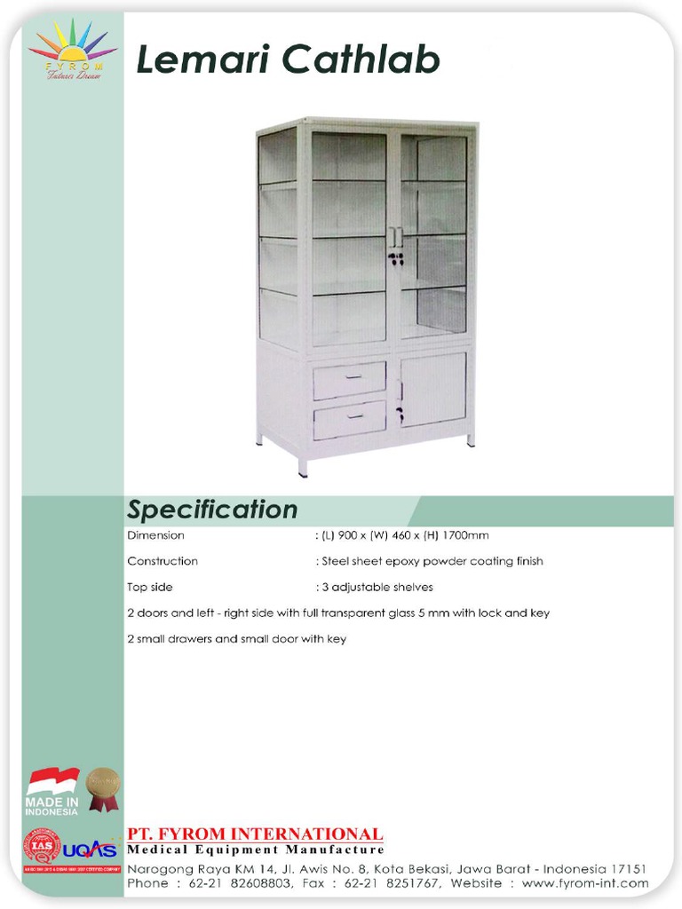 BROSUR - Lemari Cathlab | PDF