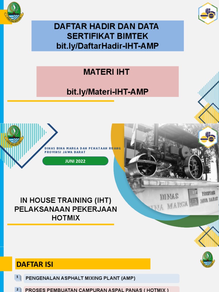 IHT Proses Pembuatan Hotmix Di AMP 1 | PDF | Teknologi & Rekayasa