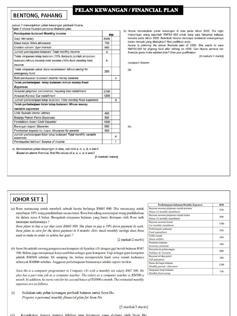 Trial Pelan Kewangan | PDF