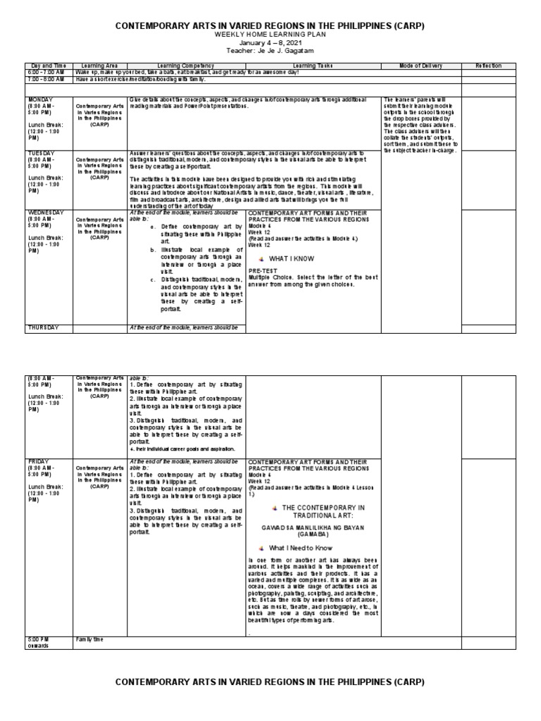 CPAR | PDF | Learning | Contemporary Art