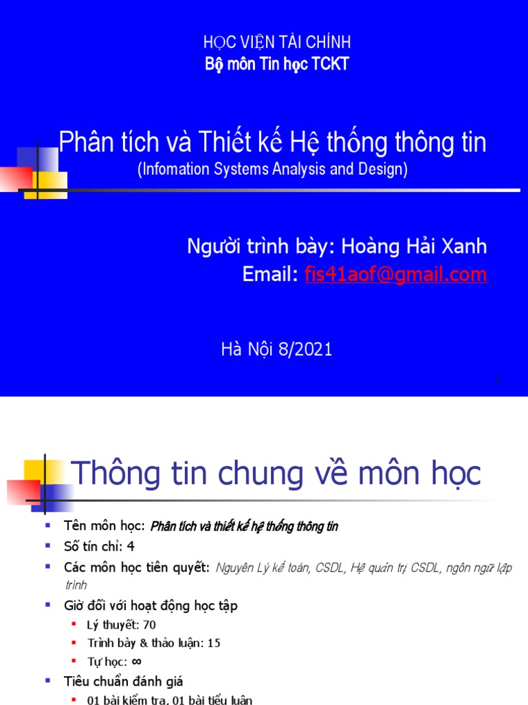 PTTK HTTT KT | PDF