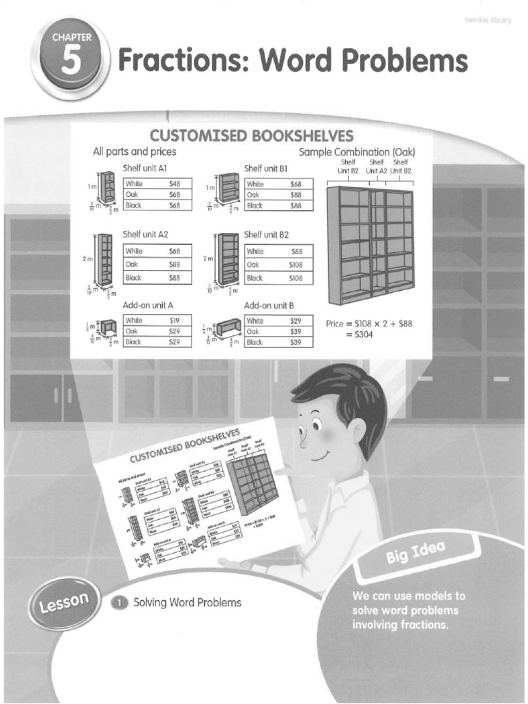 Fraction - Word Problems (Grade 5) | PDF