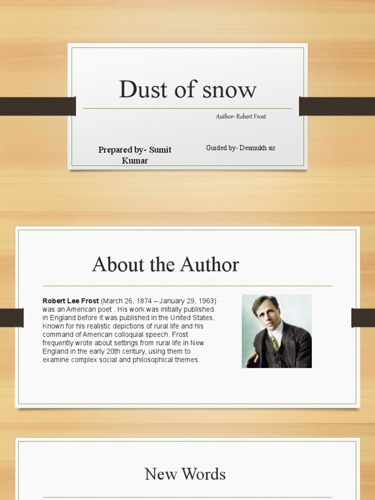 Dust of Snow | PDF