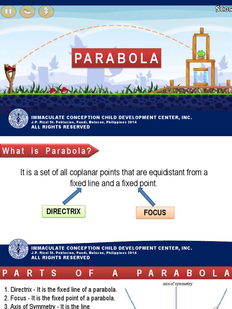 Parabola - Parts and General To Standard Form | Download Free PDF ...