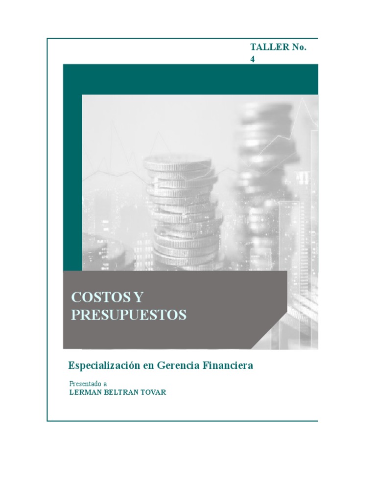 Actividad Evaluativa Eje 2 Costos y Presupuestos | PDF | Presupuesto | Economias