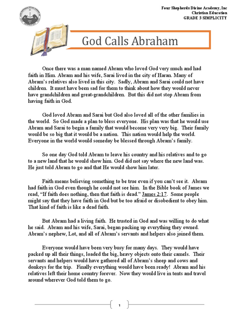 Abraham Pdf Abraham Sarah