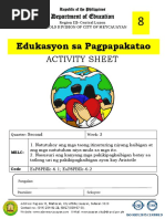 ESP 8 3rd Quarter Exam | PDF