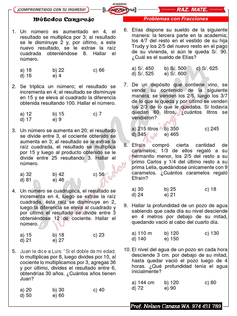 Metodo Cangrejo B01 | PDF