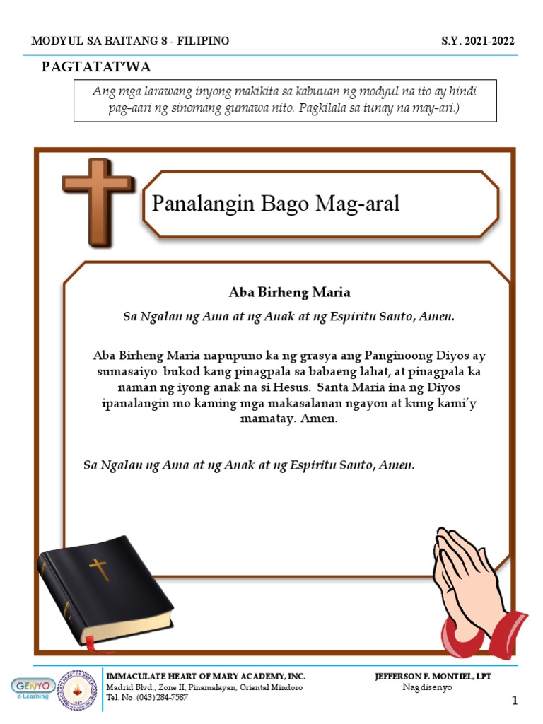 Filipino 8 3rd Q | PDF