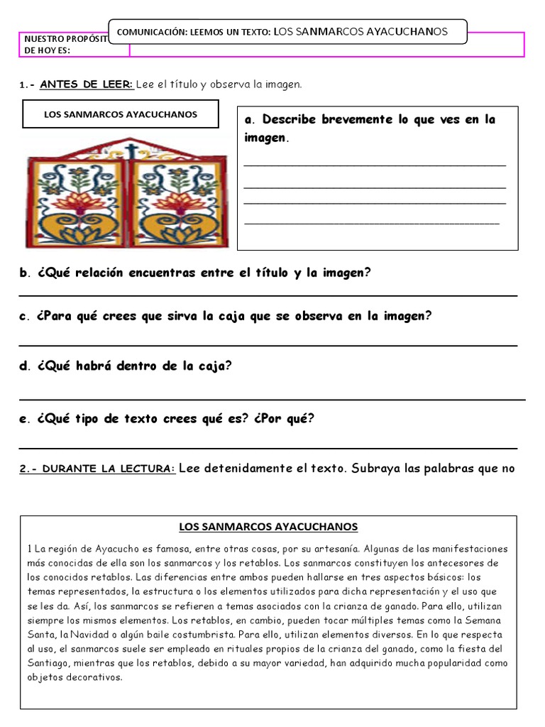 Ficha De Leemos Juntos Pdf Color Oveja