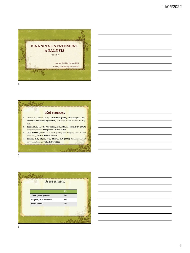 Chapter 1 Introduction To FSA | PDF | Equity (Finance) | Financial ...