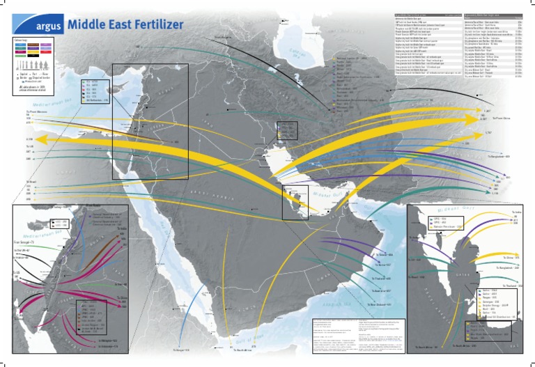 MEDIO ESTE Argus Middle East Map 2019 | Download Free PDF | Fertilizer ...