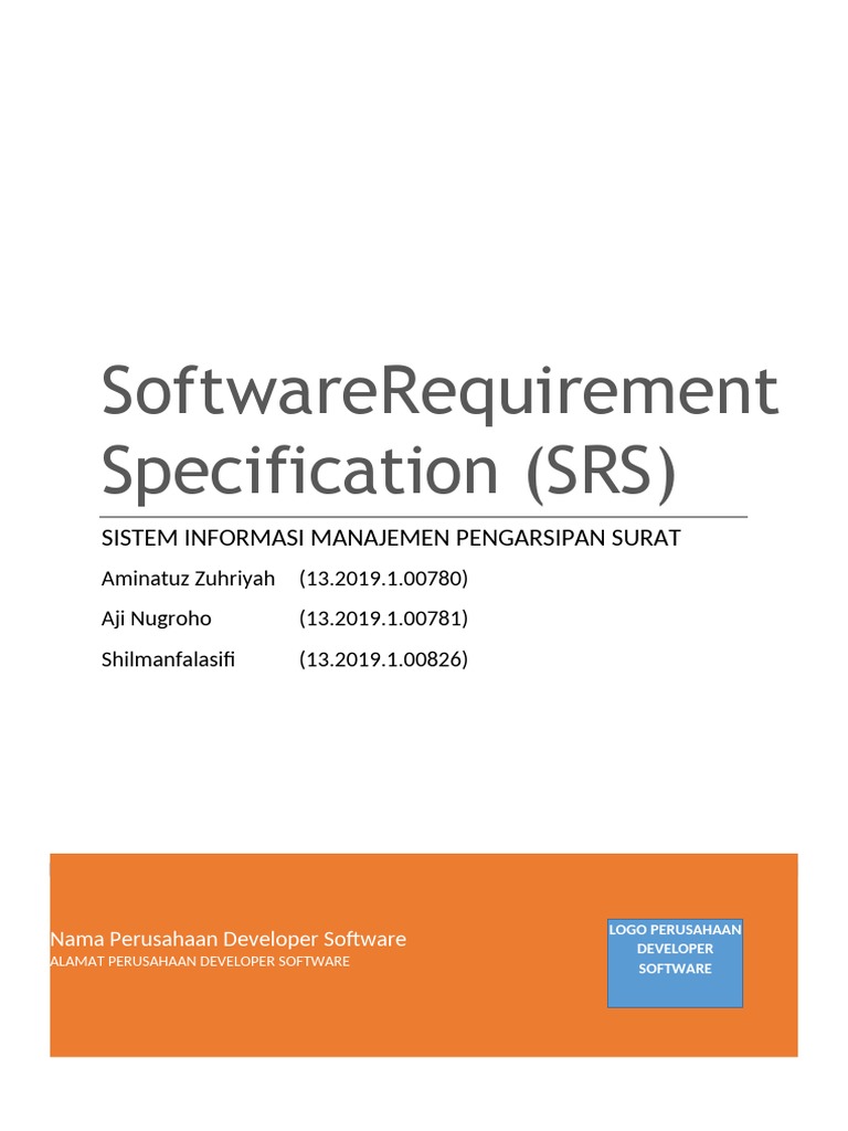 SRS-Sistem Informasi Menejemen Arsip Surat | PDF | Komputer