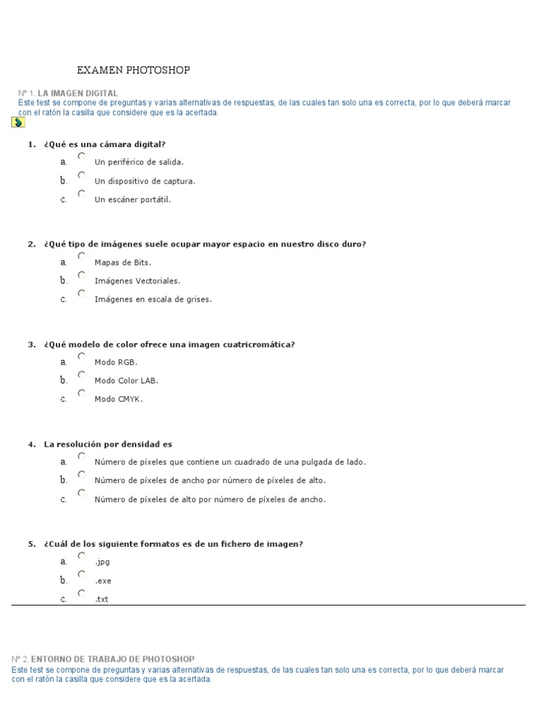 Examen Photoshop Campus | PDF | Píxel | Imagen