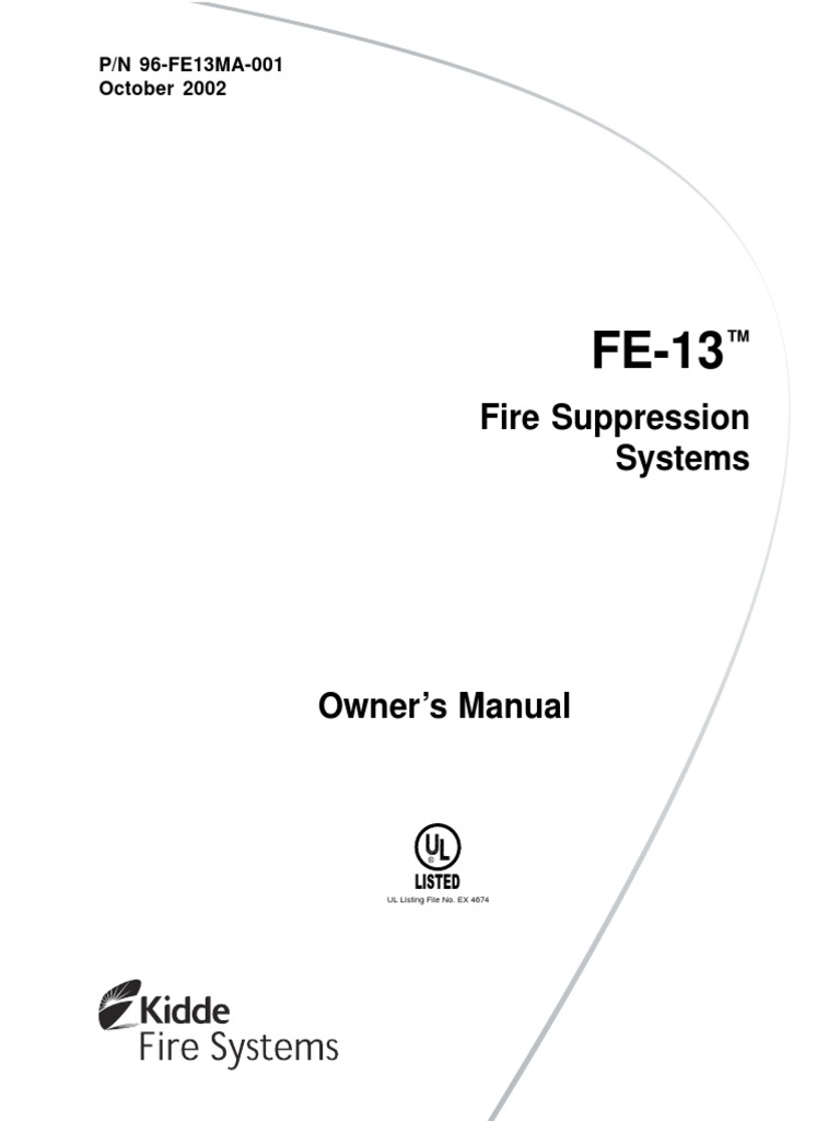 FE-13 - Owner's Manual - October 2002 - 06-236168-001 - Rev - AA | PDF ...