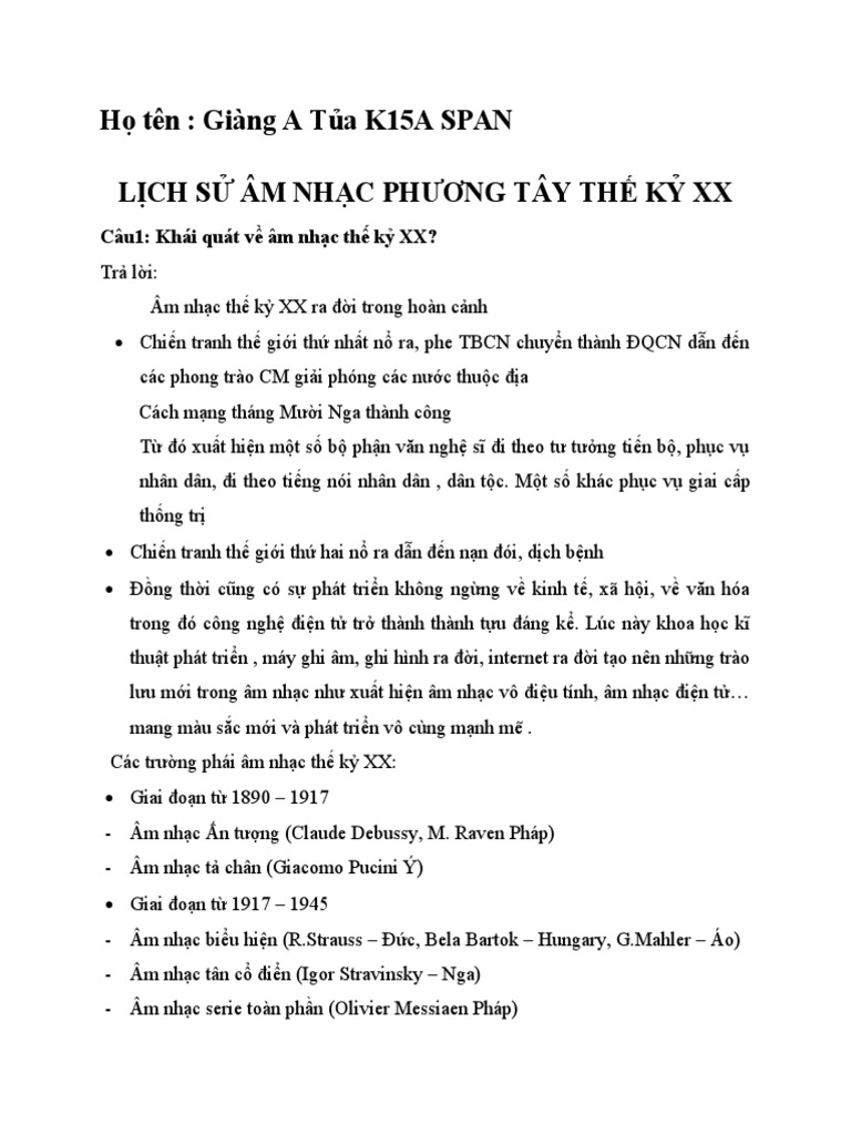 Khái Quát Âm NH C Phương Tây | PDF