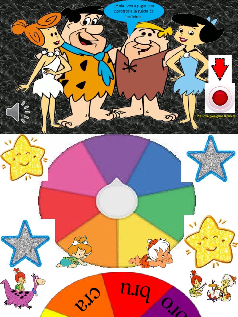 LA RULETA Silabas Iniciales Trabadas | PDF