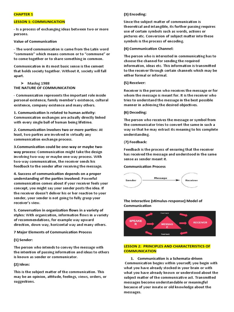 PURC - Prelims Reviewer | PDF | Nonverbal Communication | Communication