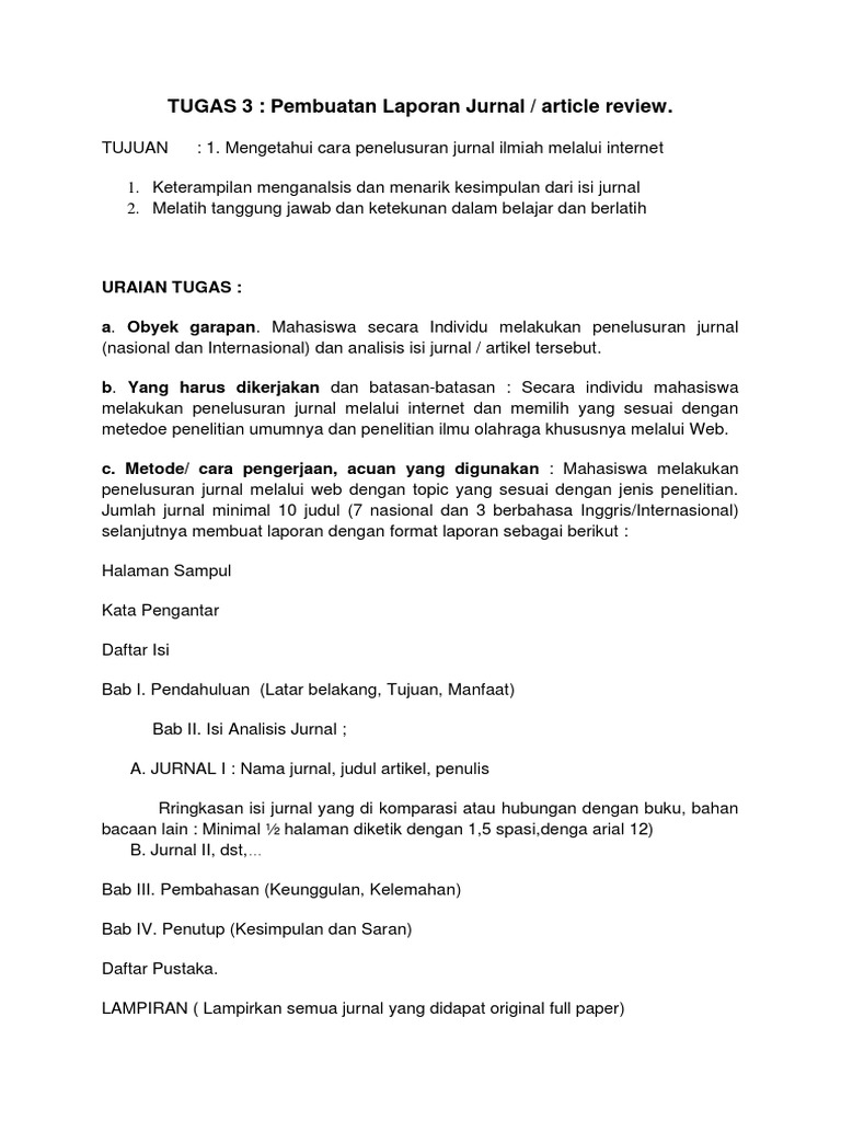 Format Tugas CJR | PDF