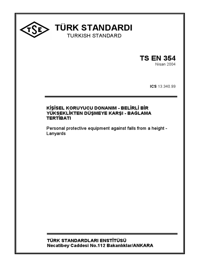 TS EN 354 | PDF
