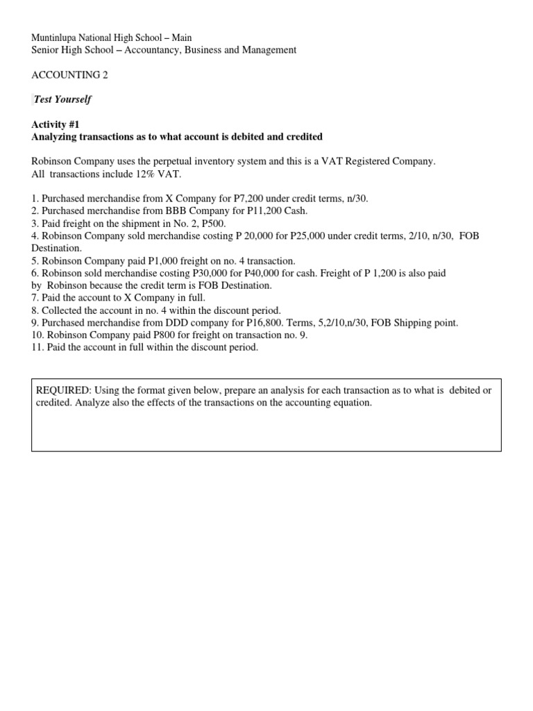 FABM2 - Module 2 - CAPISTRANO, JOHN SHERWIN P. | PDF | Equity (Finance ...