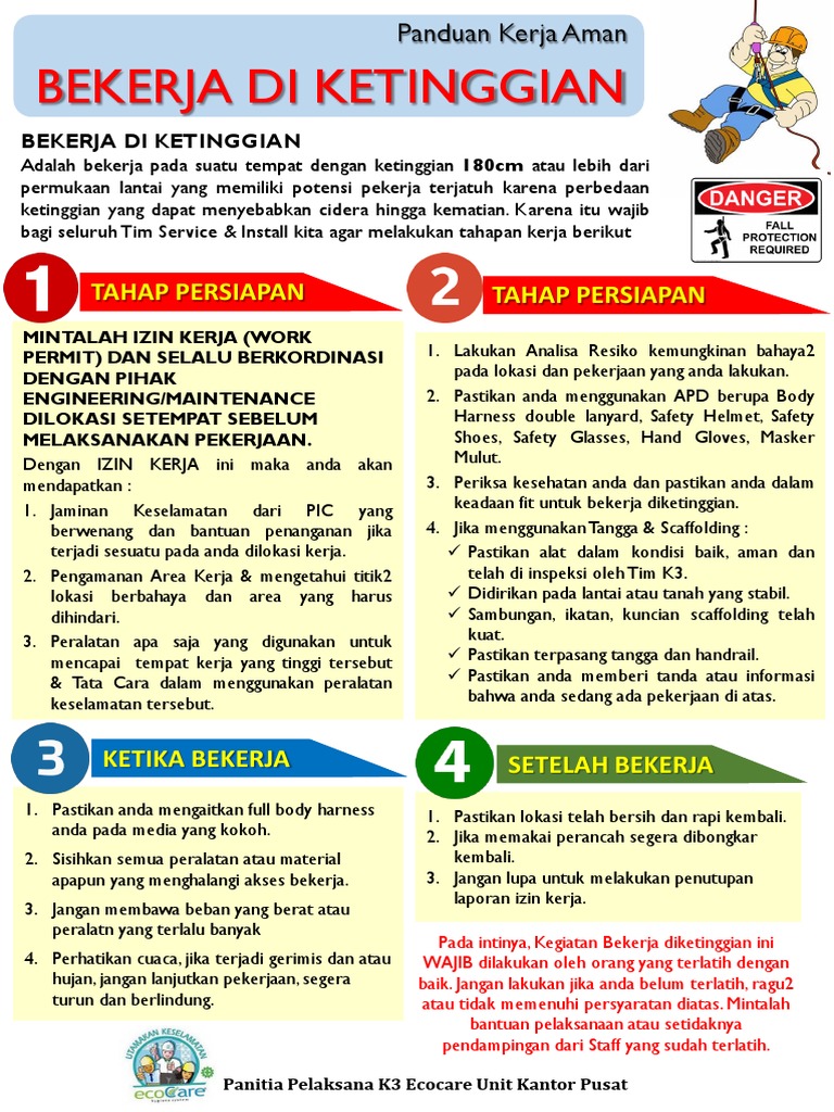 JPG Bekerja Di Ketinggian - Safety Poster | PDF