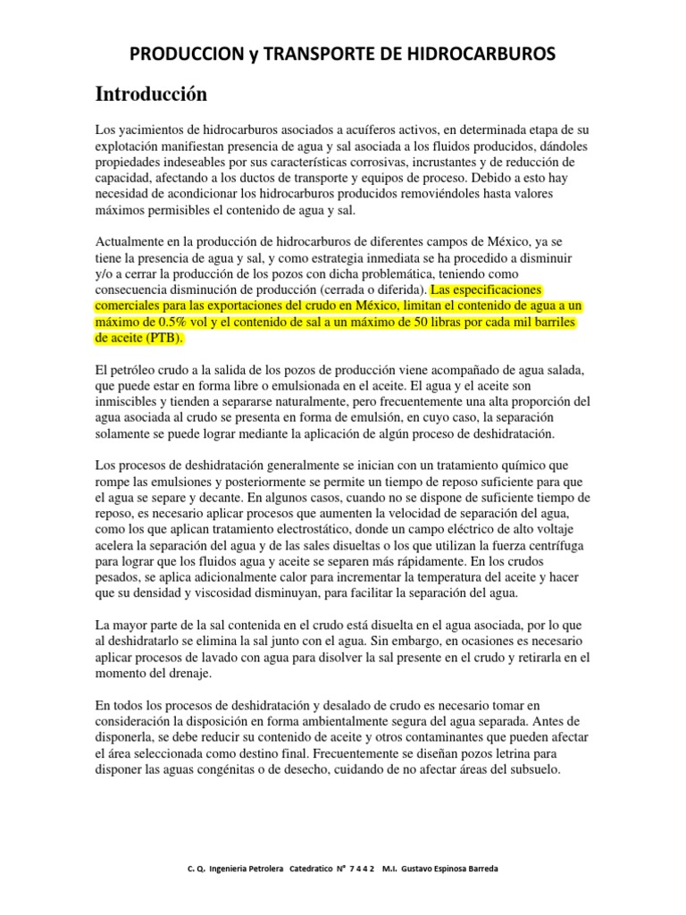Desh Crudo Condensado 1 | PDF | Emulsión | Petróleo
