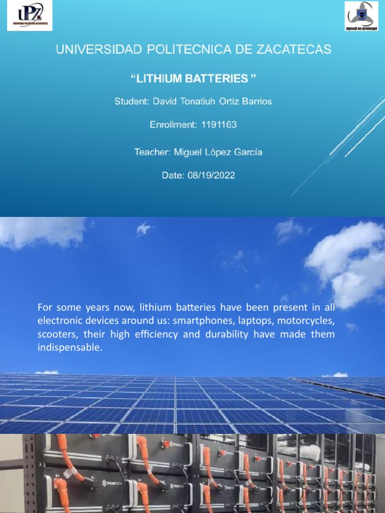 BATTERIES | PDF | Battery (Electricity) | Sustainable Technologies