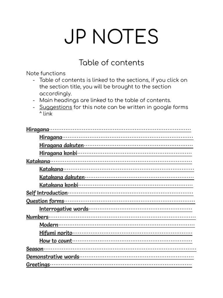JP Notes | PDF