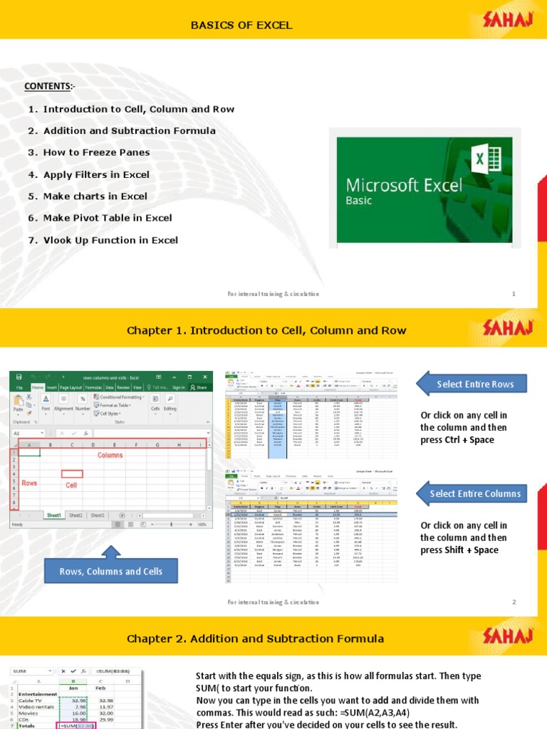 Excel Beginers | PDF | Microsoft Excel | Software