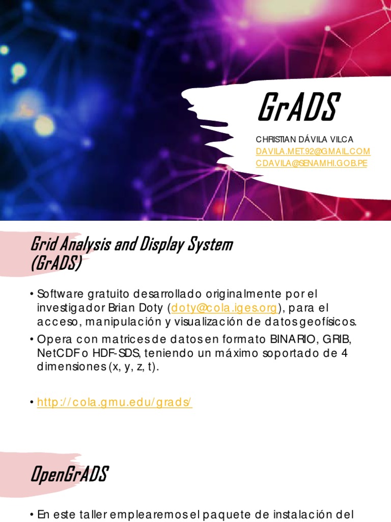 Taller GrADS CADV | PDF