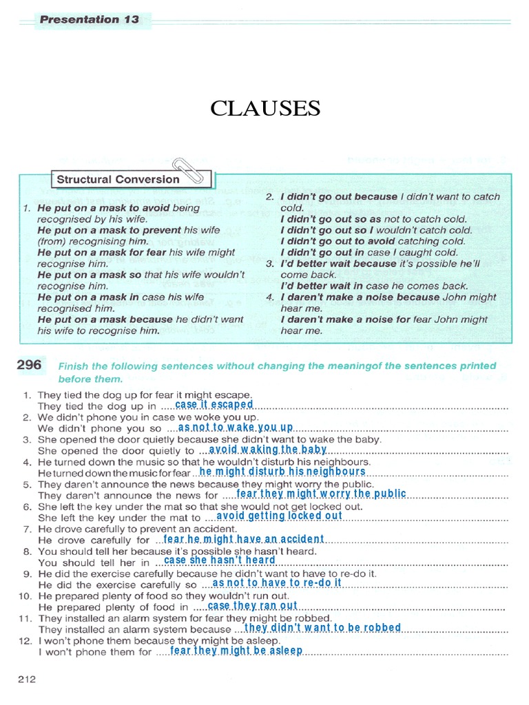 Clauses | PDF