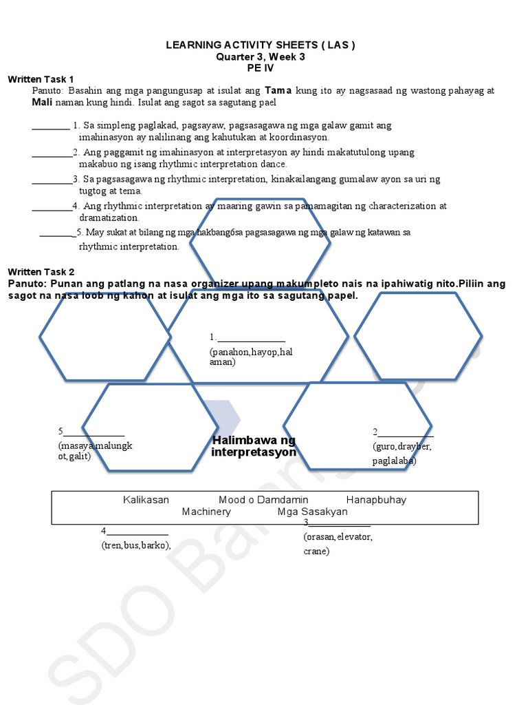 Grade-4-LAS-Q3-W3-MAPEH-PE | PDF