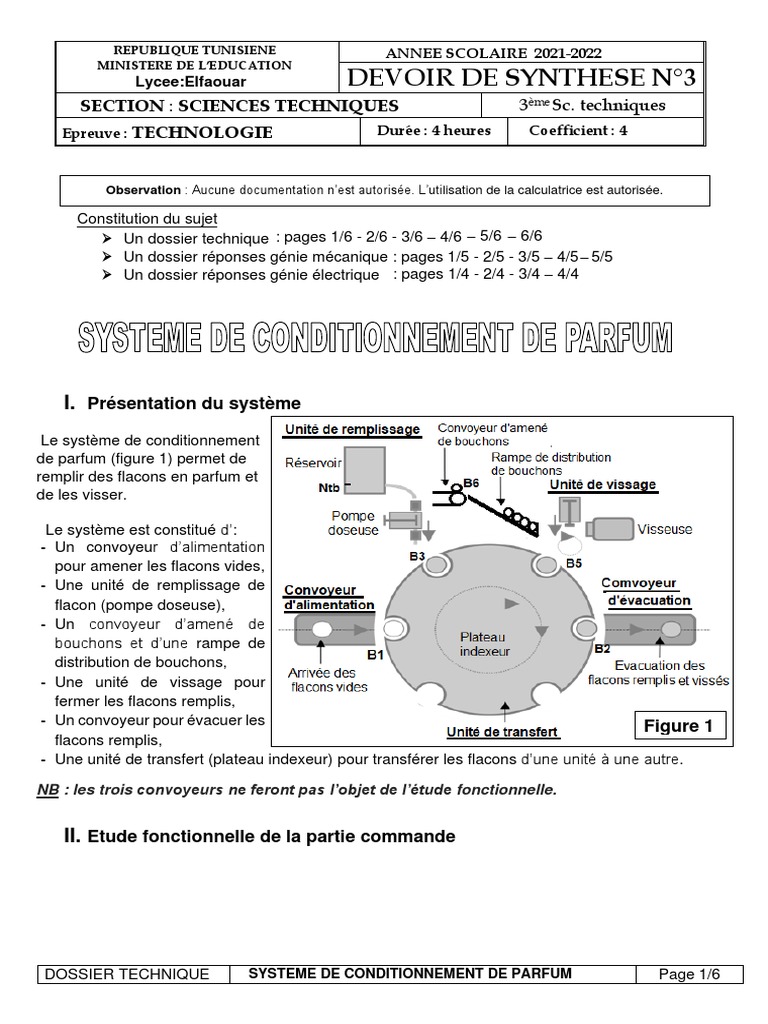 DS3 - Dossier Technique - 3ST | PDF | Mécanique | Ingénierie mécanique
