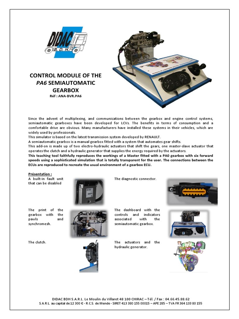 Pa6 Automative Gear Box | PDF | Manual Transmission | Mechanical ...