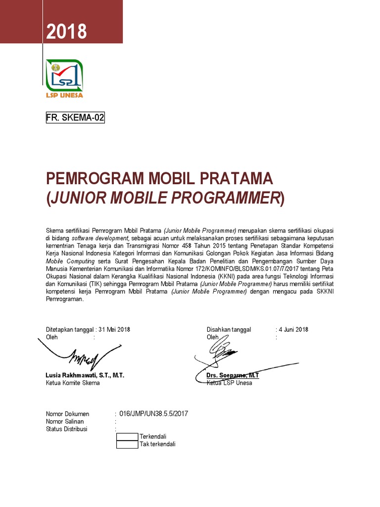 Junior Mobile Programmer | PDF | Bisnis | Komputer