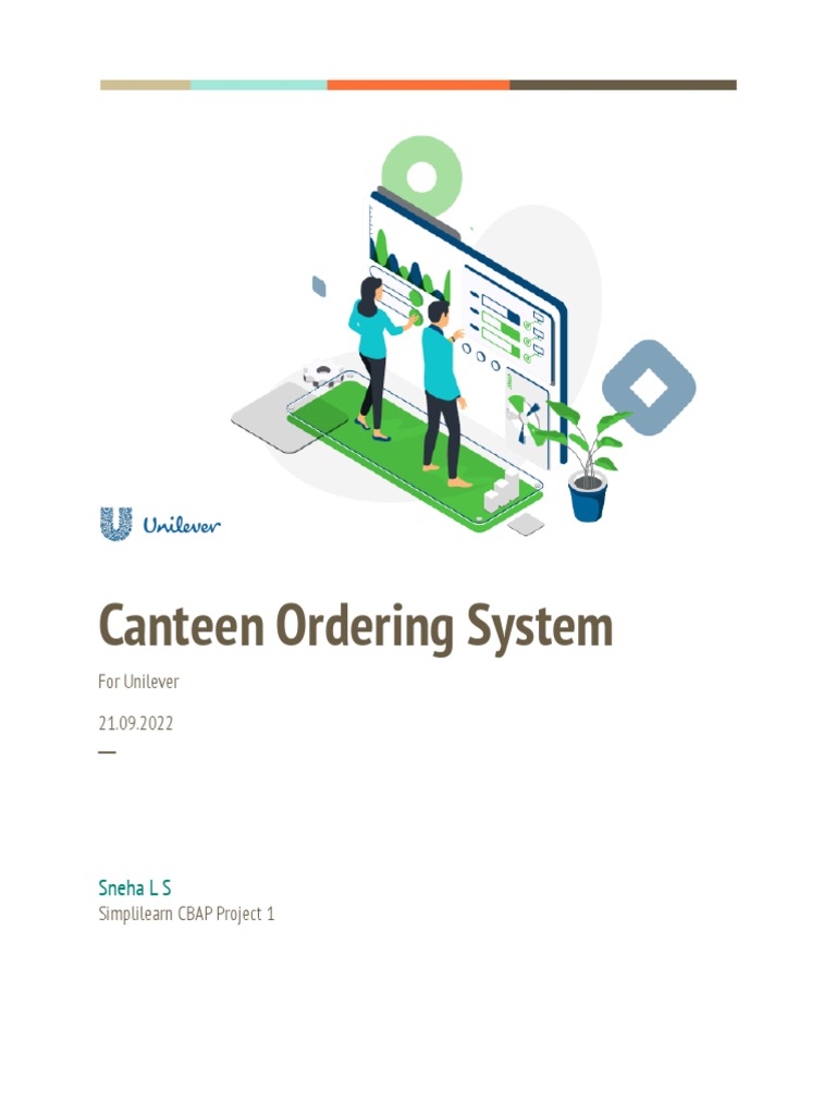 Project Proposal for Canteen Mgmt System for Unilever | PDF | Usability ...