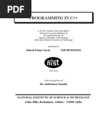 LPU - Object Oriented Programming Using C++ - Internship: Six Weeks Summer Training | PDF | C++ ...