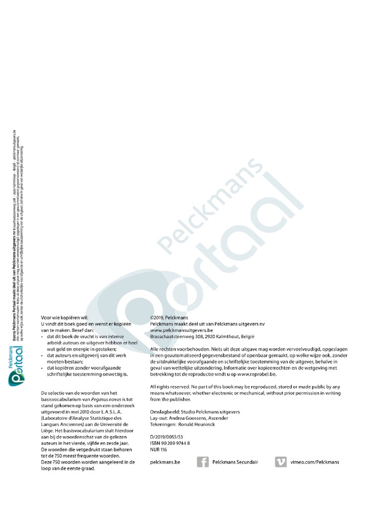 LATIJN - Pegasus Novus 1 Woordenlijst | PDF