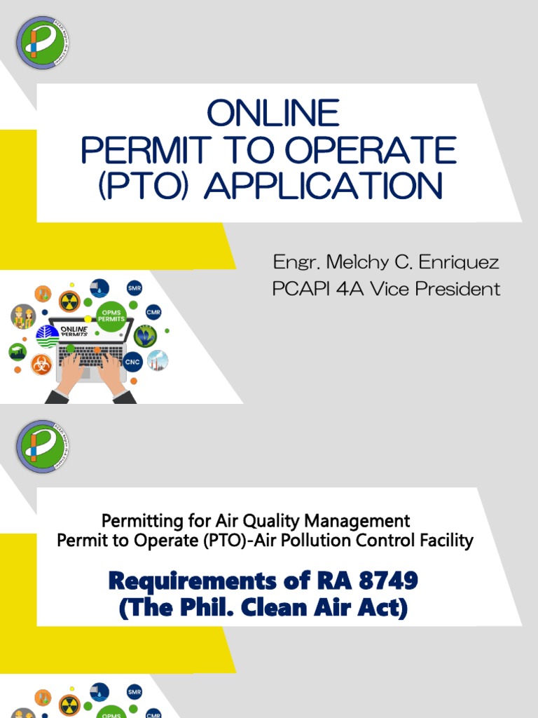 Module 2 On-Line PTO Application | PDF | Clean Air Act (United States ...