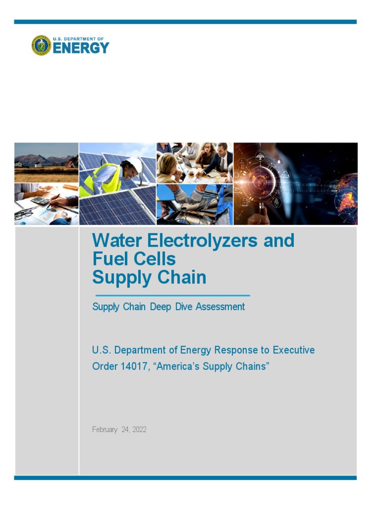 Water Electrolyzer Supply Chain Assessment | PDF | Fuel Cell | Hydrogen ...