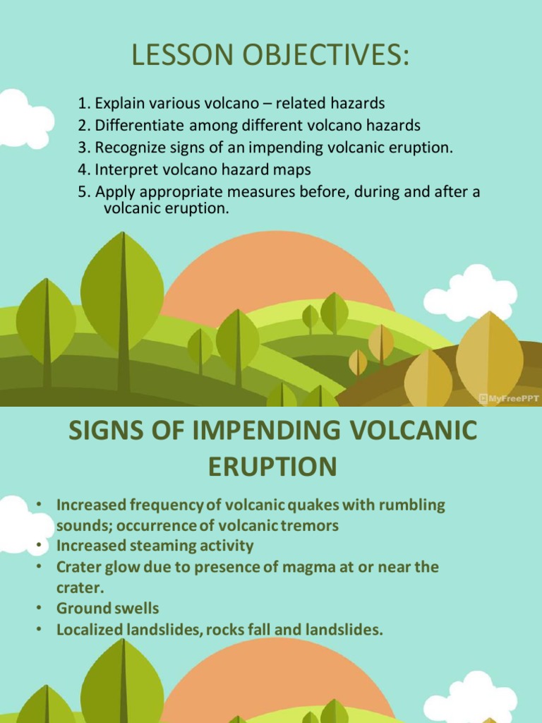 Lesson 2 Volcanic Hazards | PDF | Volcano | Types Of Volcanic Eruptions