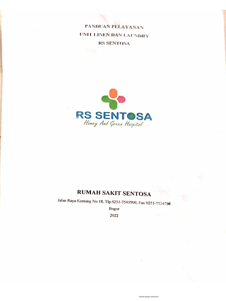 Panduan Pelayanan Unit Linen Dan Laundry | PDF