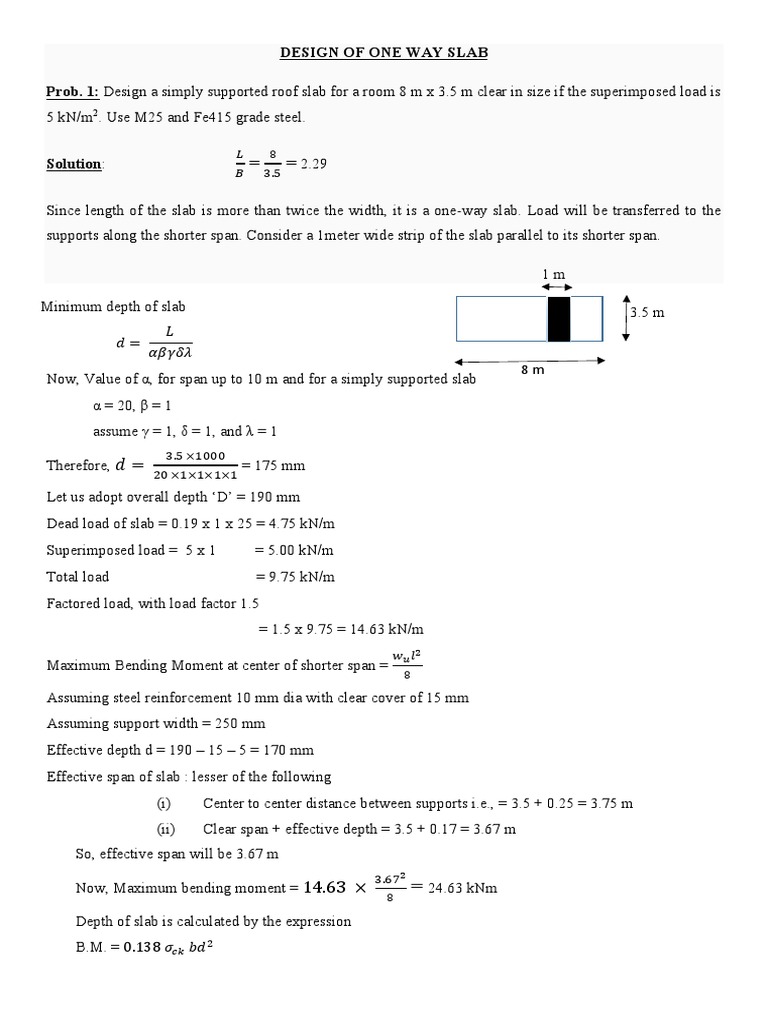 Slab Design | PDF | Concrete | Civil Engineering