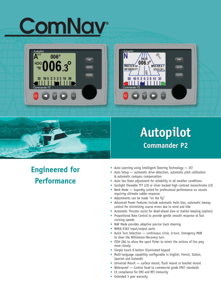 ComNav Commander P2 | PDF | Liquid Crystal Display | Compass