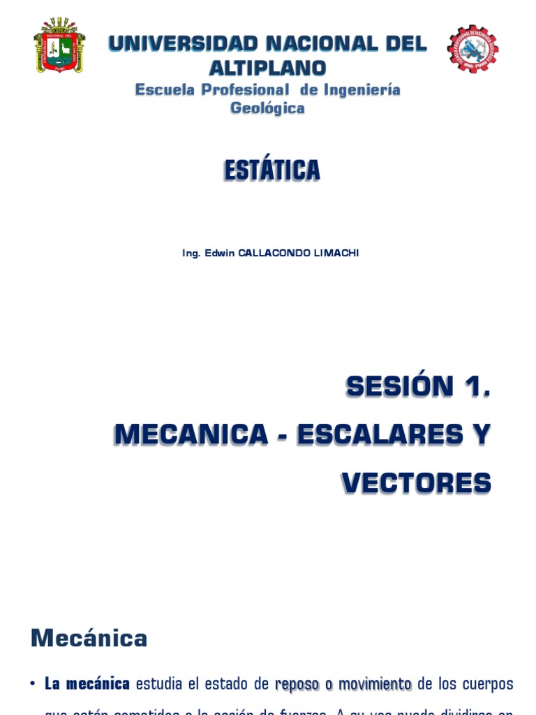 Escalares y Vectores | PDF | Vector Euclidiano | Fuerza
