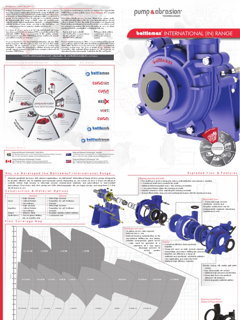 PABT-Battlemax-IN-Range-Brochure | PDF | Pump | Mechanical Engineering
