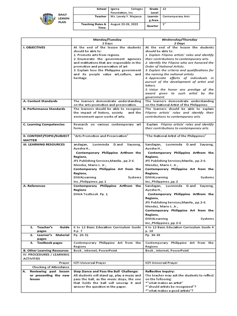 DLL CONTEMPORARY Week 2 | PDF | Education Theory | Learning