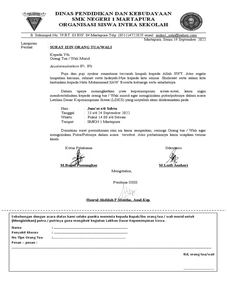 Surat Izin Ldks | PDF